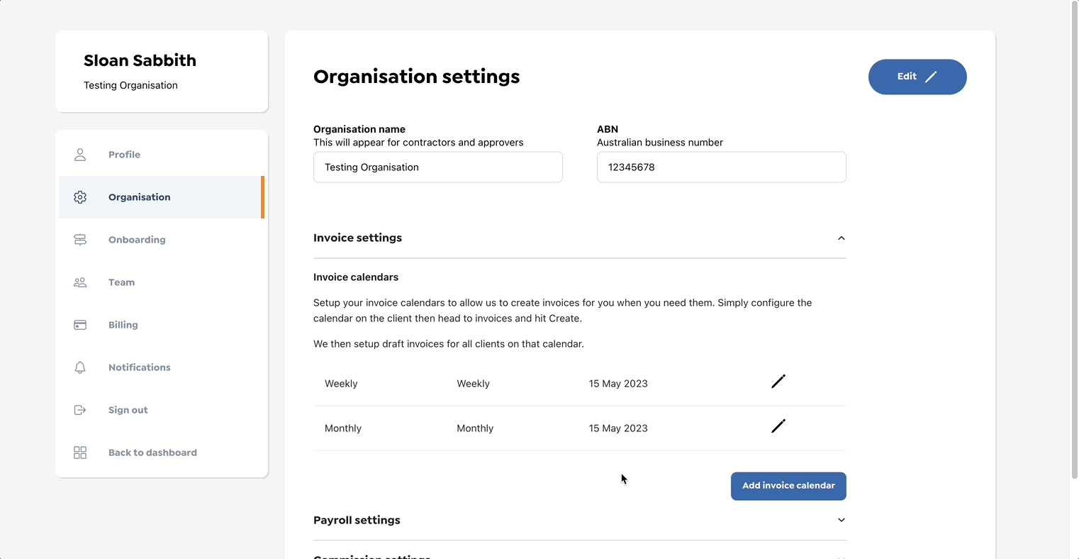 Get started invoicing | Recruithero